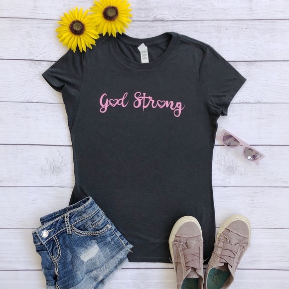 District | Tops | Christian God Strong Tshirt | Poshmark